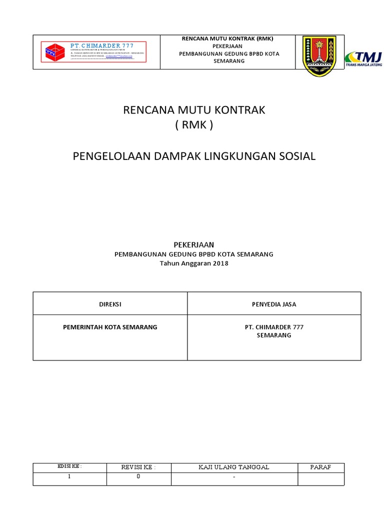 RMK - Gedung BPBD Kota Semarang | PDF