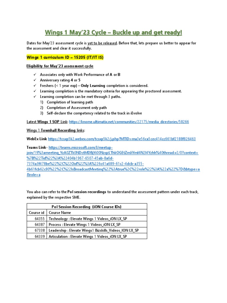 Wings 1 Handbook For May'23 Cycle PDF | Download Free PDF | Business | Computing