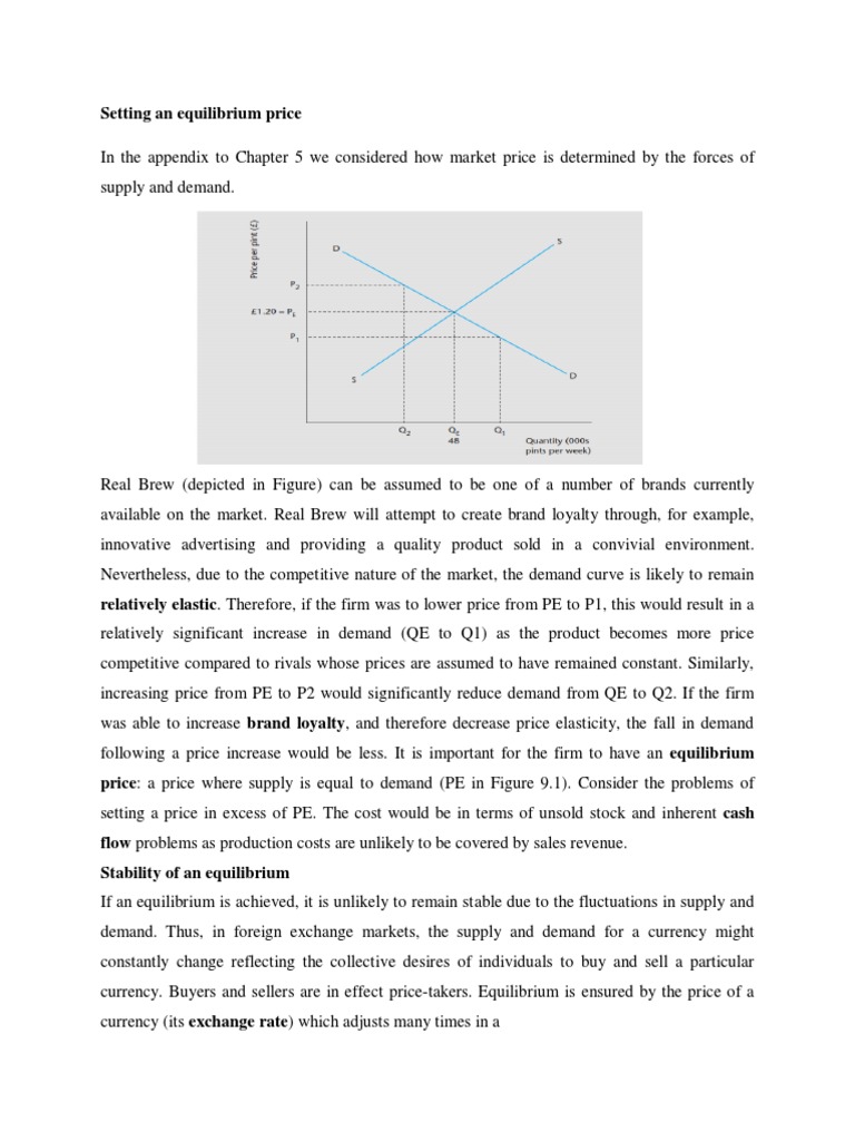 Equilibrium Price | PDF | Exchange Rate | Demand