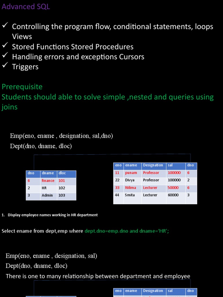 Chapter 1 Part 2 Advanced Sql Pdf Variable Computer Science Data Type