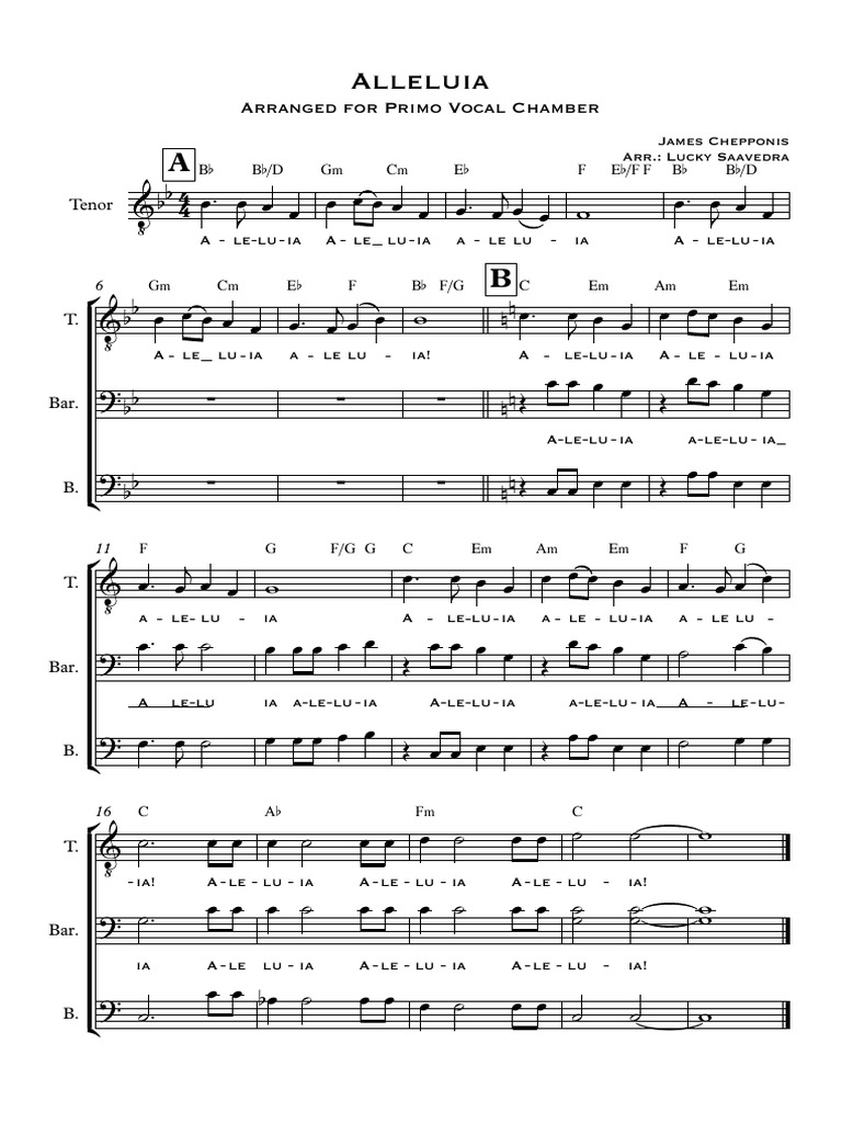 Alleluia - Full Score | PDF