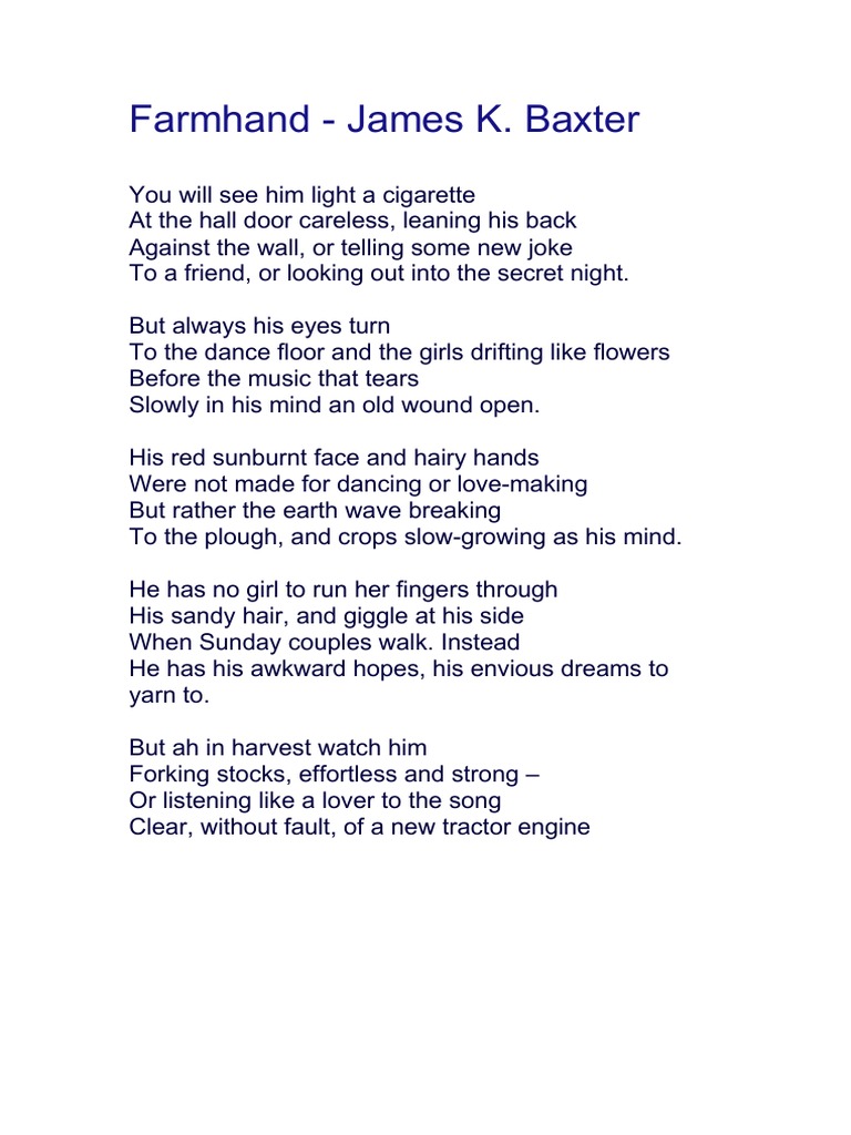 Farmhand PDF | PDF | Poetry