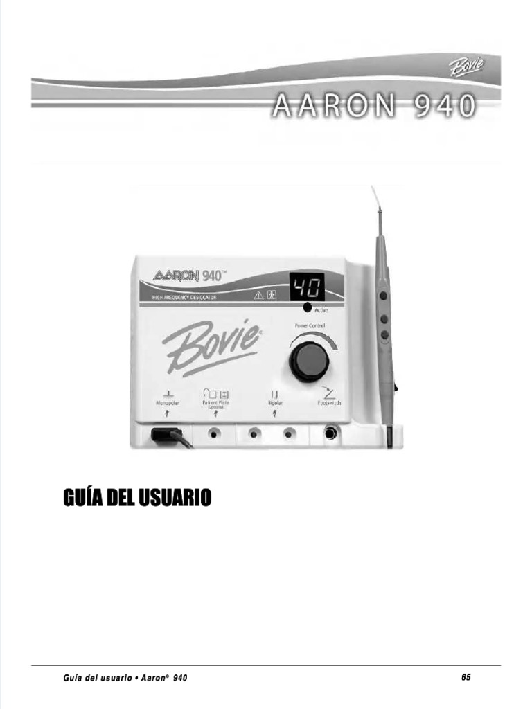 PDF Manual Electrocauterio Aaron 940 - Compress | PDF