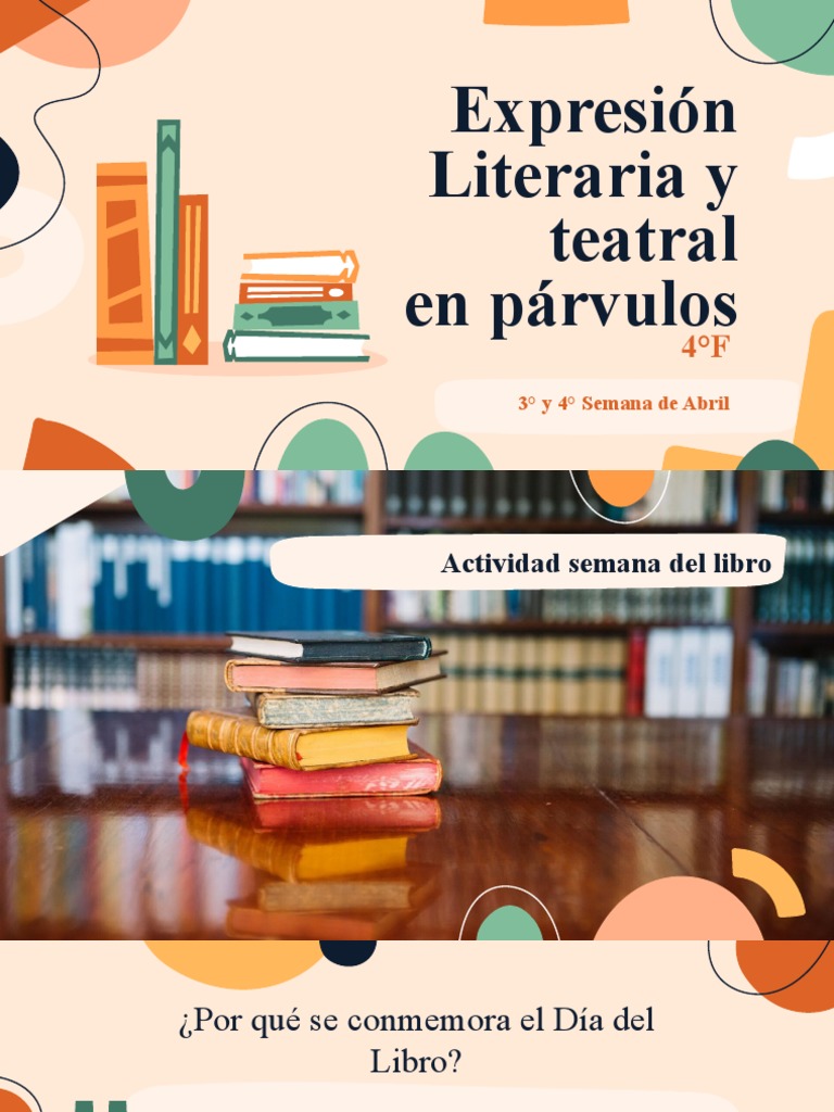 Expresión Literaria, Semana Del Libro | PDF