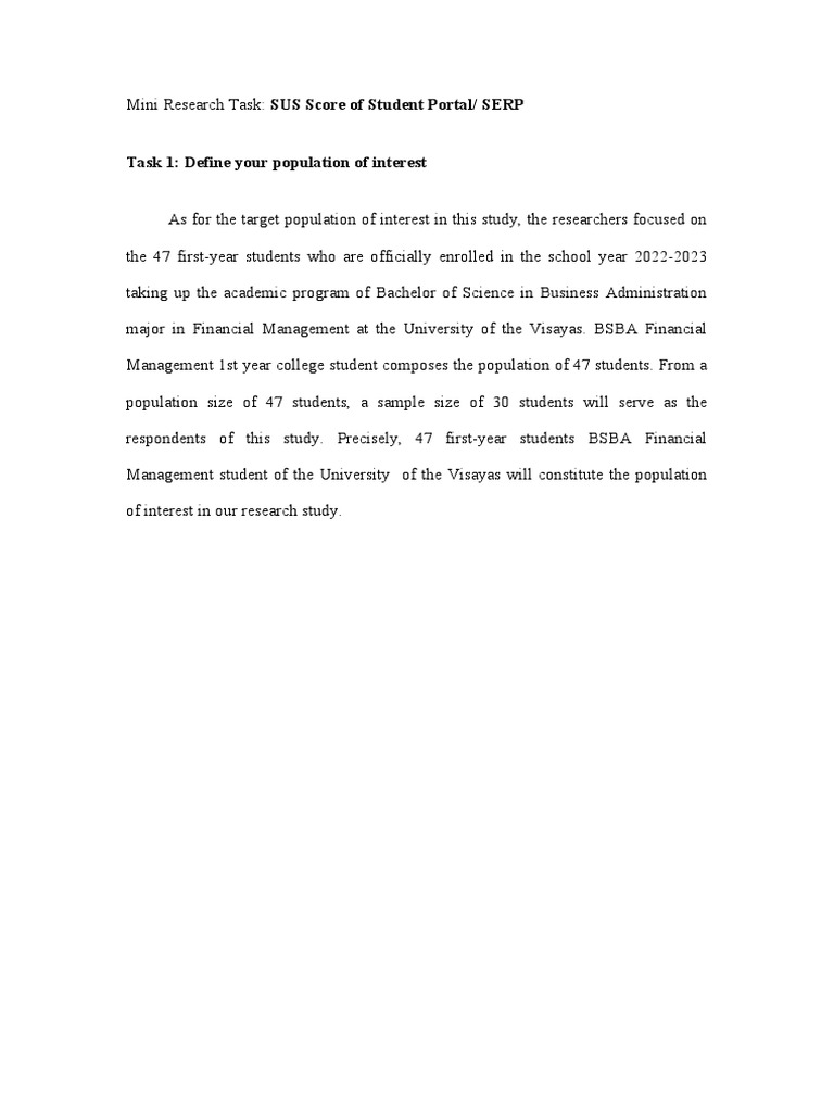 Mini Research Task FINAL | PDF | Career & Growth