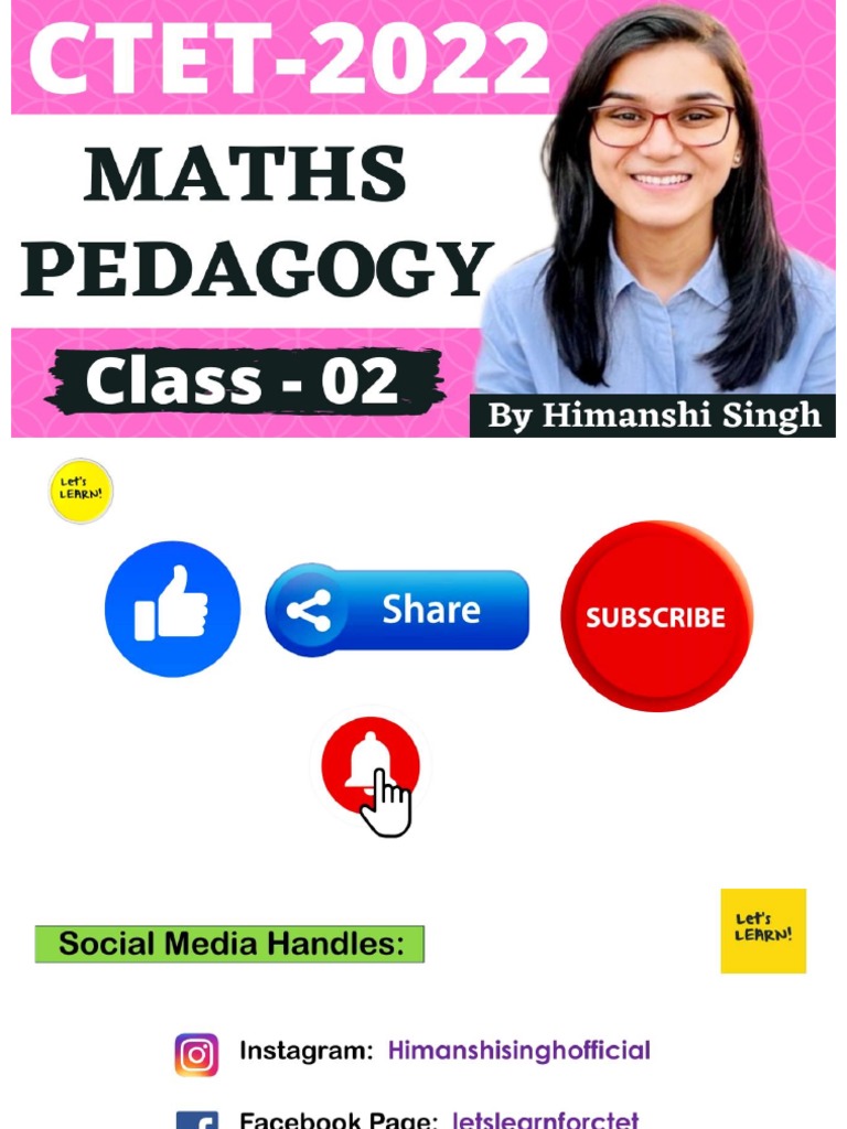 CTET Online Maths Pedagogy Class-02 | PDF
