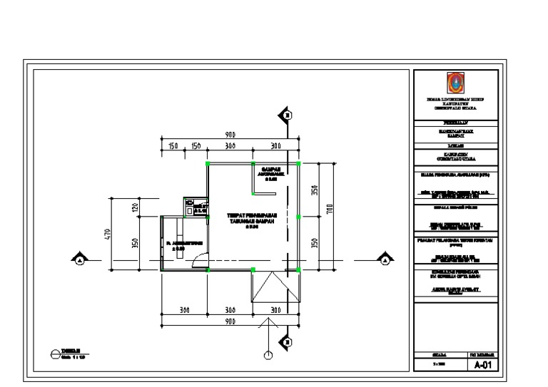 Denah Bank Sampah | PDF