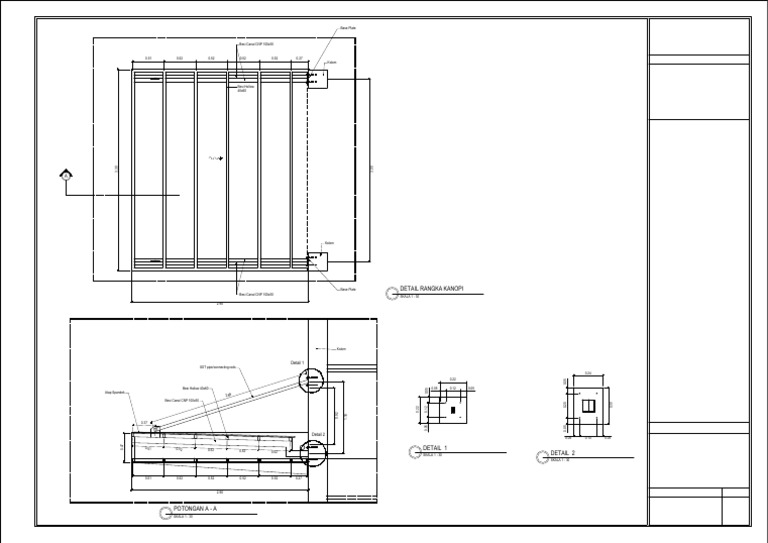 Rangka Canopy-Model | PDF