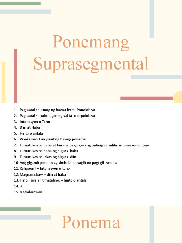 Ponemang Suprasegmental | PDF