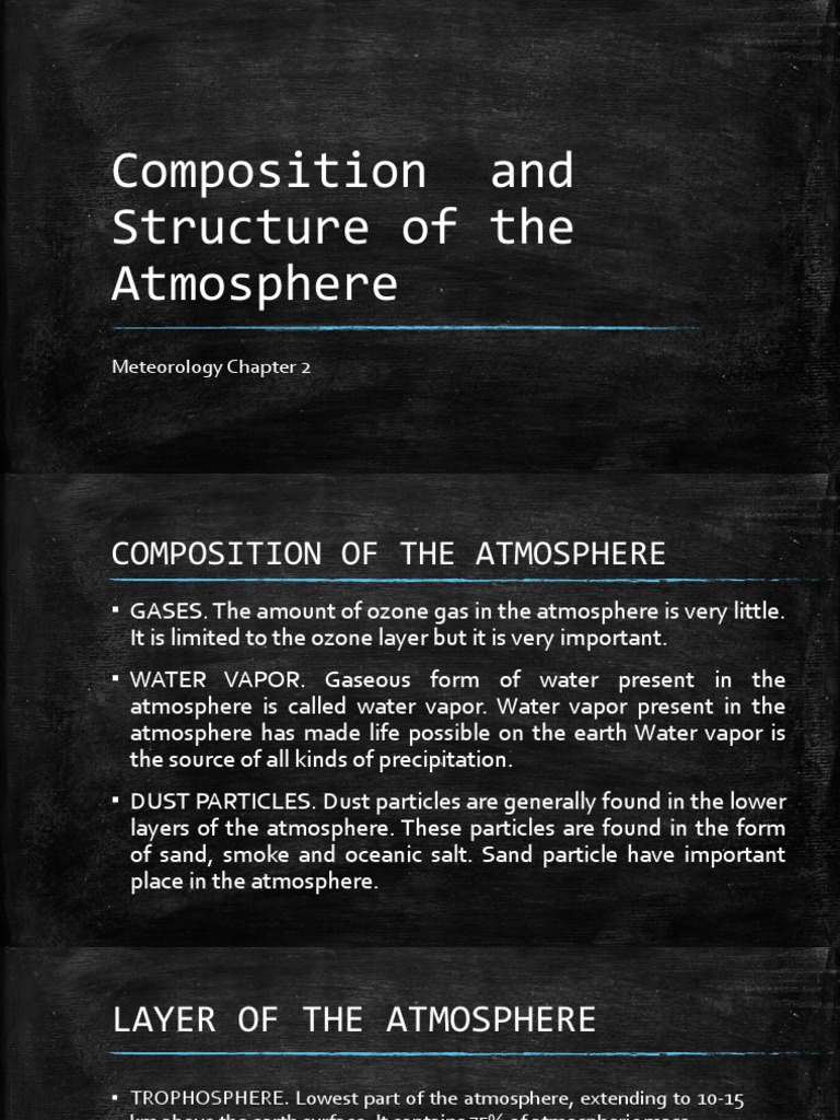 Structure and Composition of the Atmosphere | PDF | Atmosphere Of Earth ...