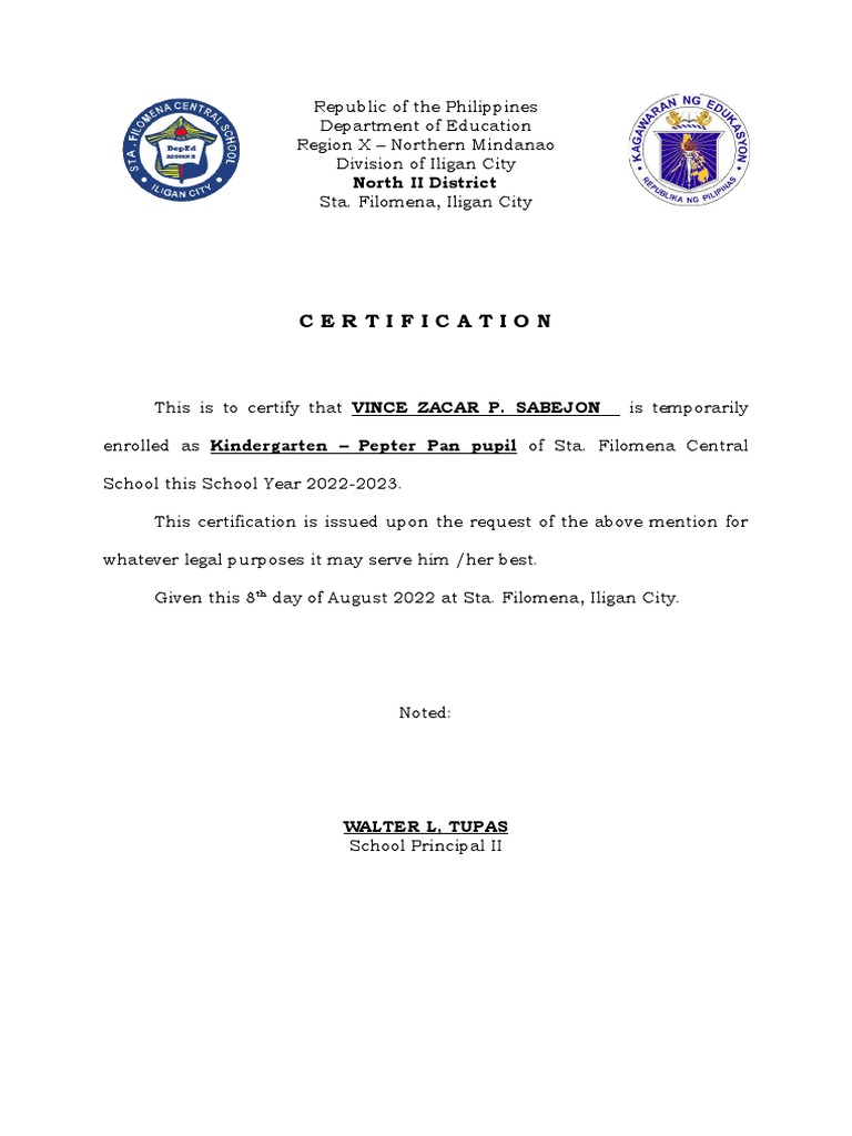 School Certification | PDF | Social Institutions | Schools