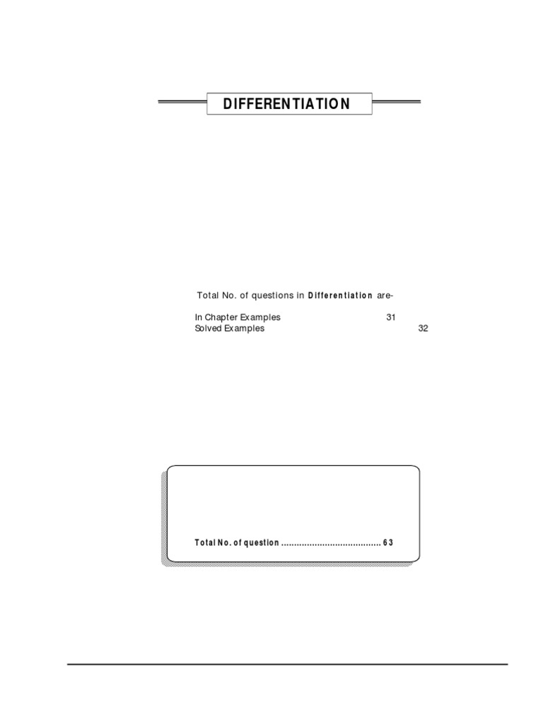 Differentiation Concepts and Examples | PDF | Derivative | Velocity