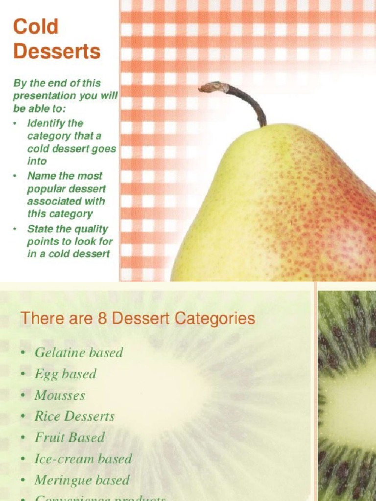 Cold Desserts | PDF