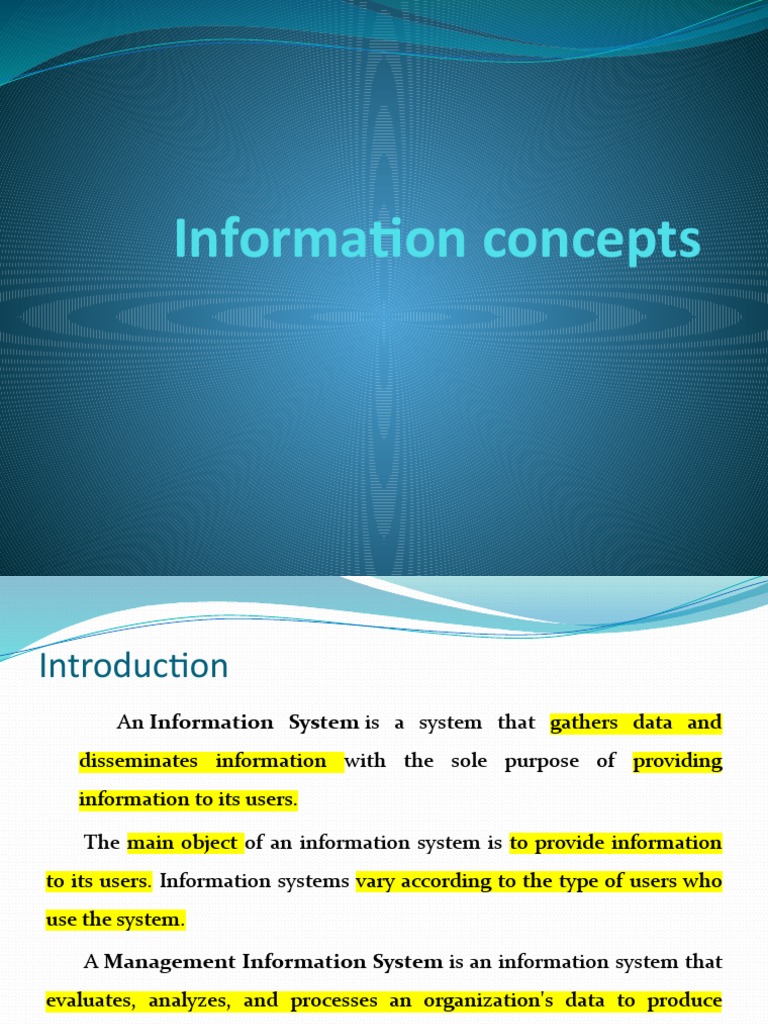 Understanding Information Systems and Data | PDF | Information | Data