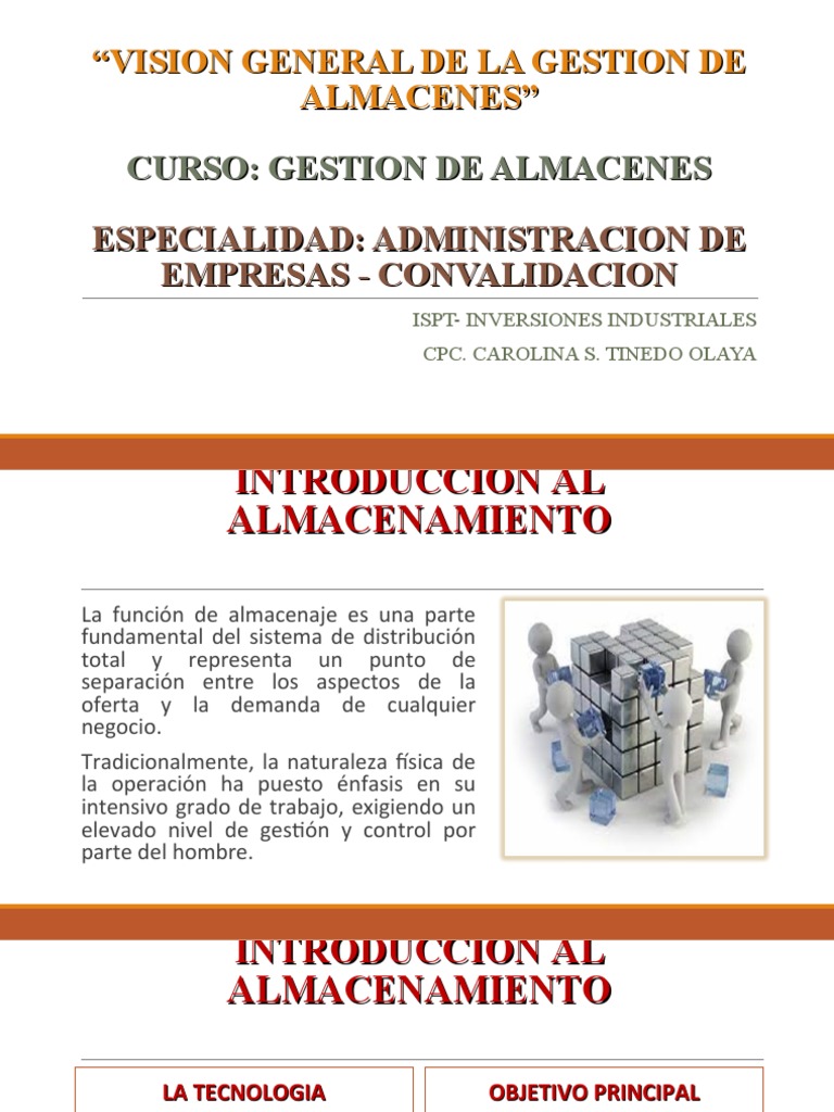 VISION GENERAL DE LA GESTION DE ALMACENES | PDF | Almacén | Obtención