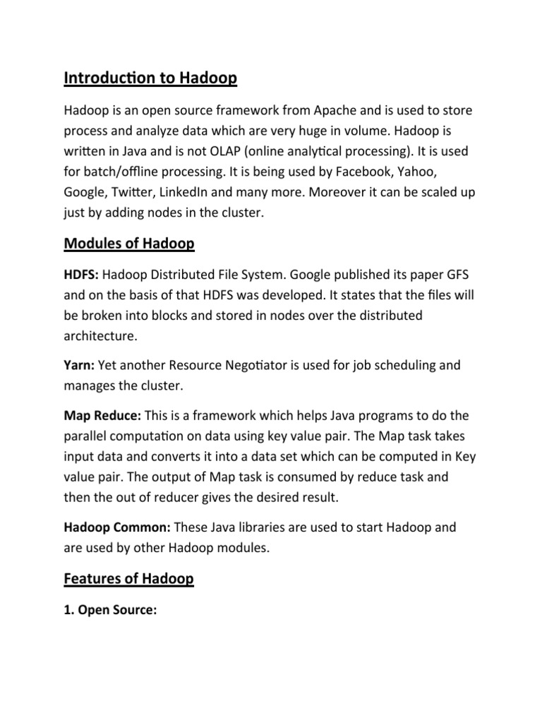 Unit 3 Pdf Apache Hadoop Map Reduce