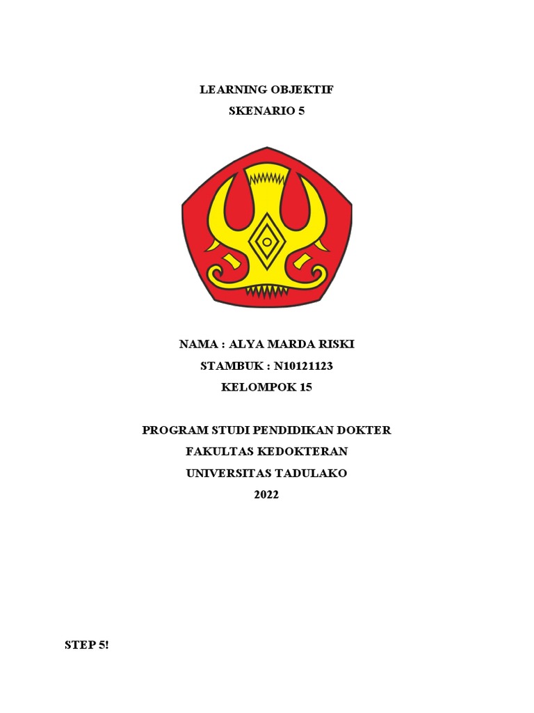 LEARNING OBJEKTIF Skenario 5 | PDF