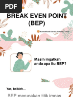 4 Contoh Soal Break Even Point BEP Jawabannya | PDF