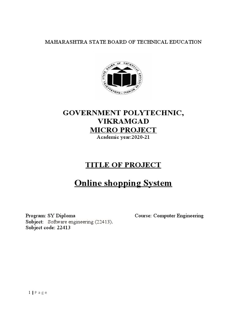 Software Engg Project | PDF | Online Shopping | Business