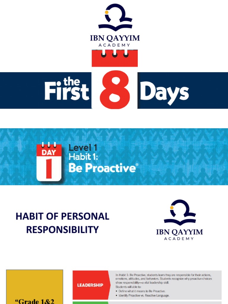 First 8 Days Iq Academy | Download Free PDF | Cognitive Science | Behavior Modification