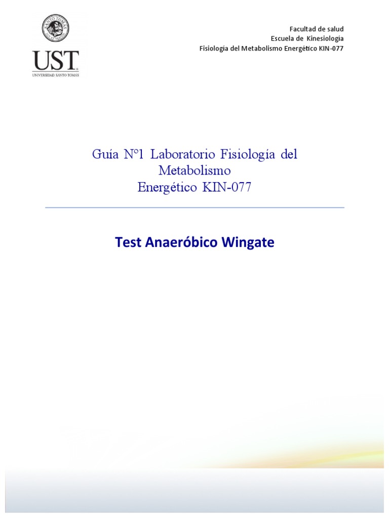 Laboratorio Test de Wingate | PDF