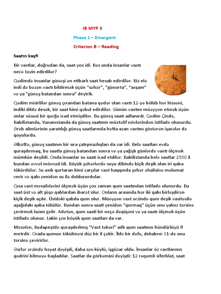 Unit 3. 7.sinif Reading 4 | PDF