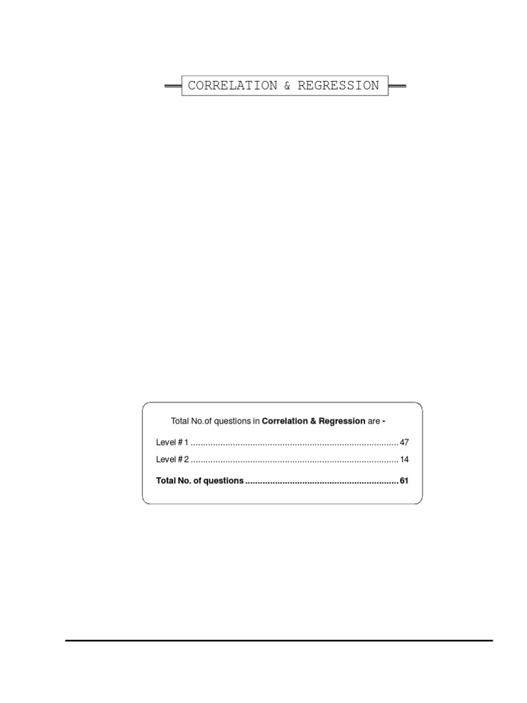 3 - Correlation & Regression Ex. Module-6-B | PDF | Probability Theory | Statistical Inference