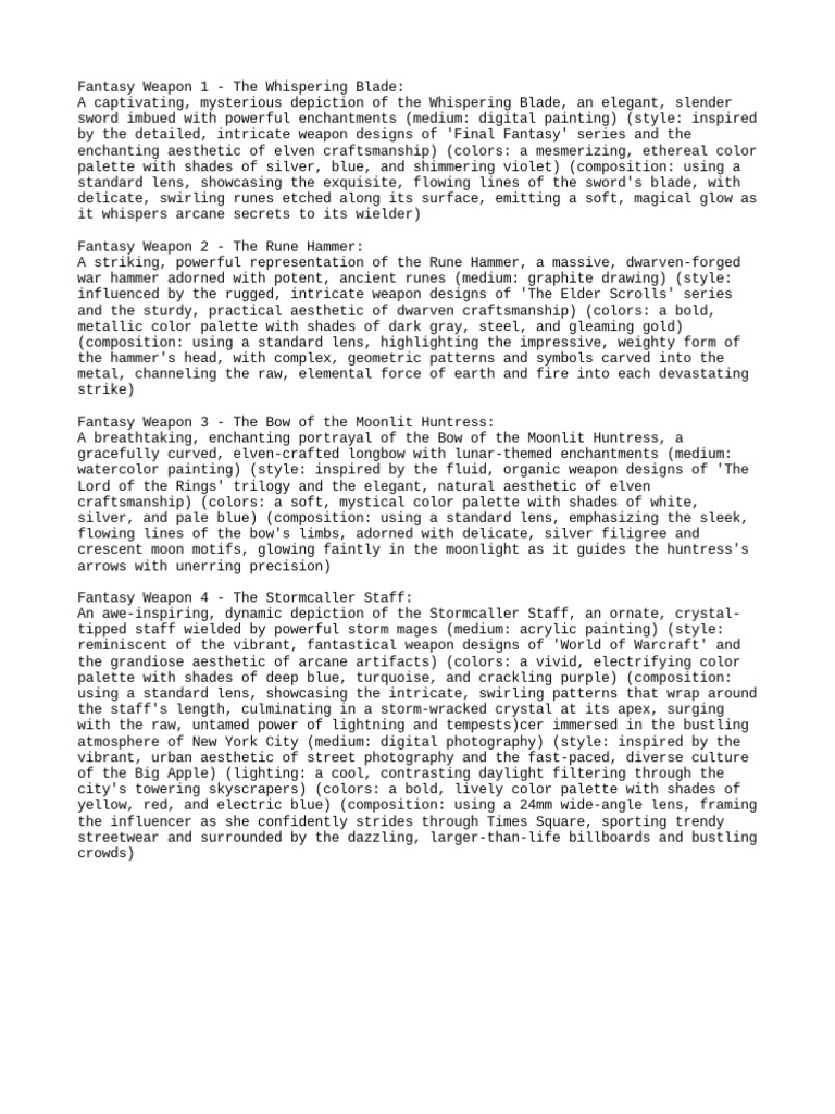 Weapon Pdf