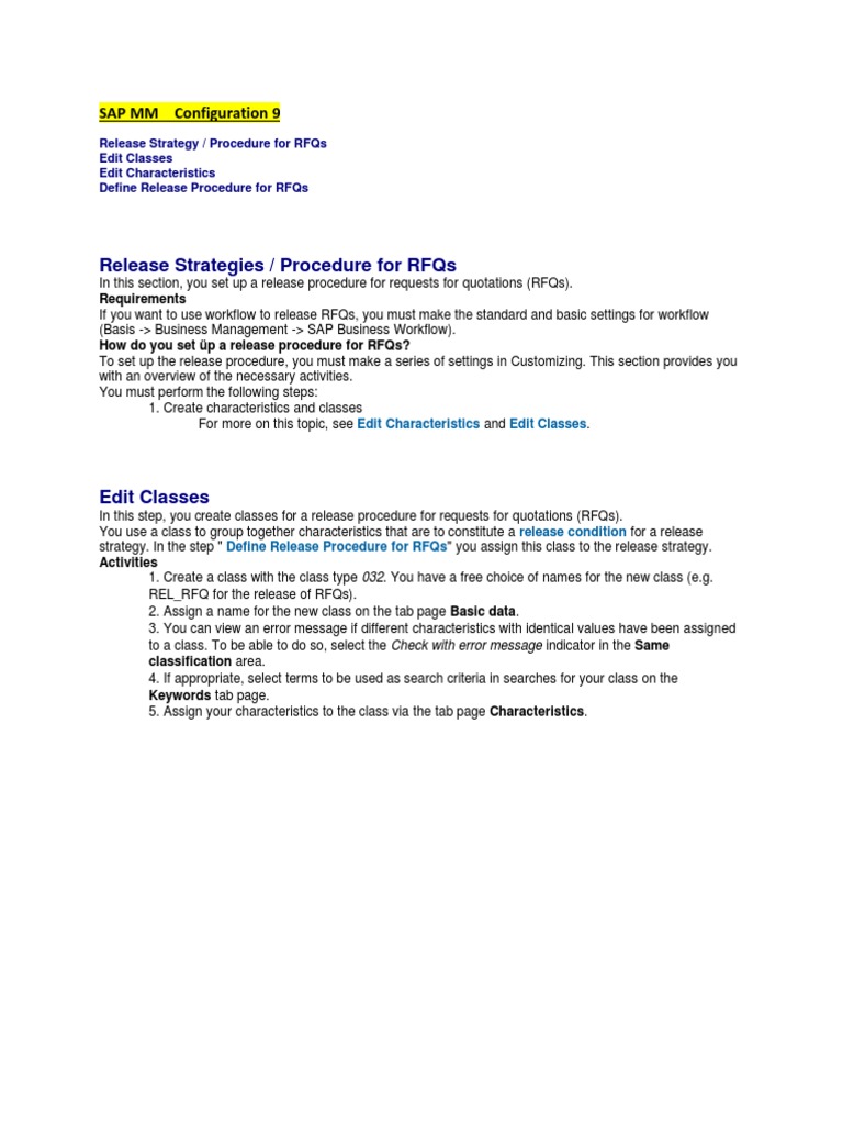 SAP MM Config 9 | PDF | Workflow | Computer Science