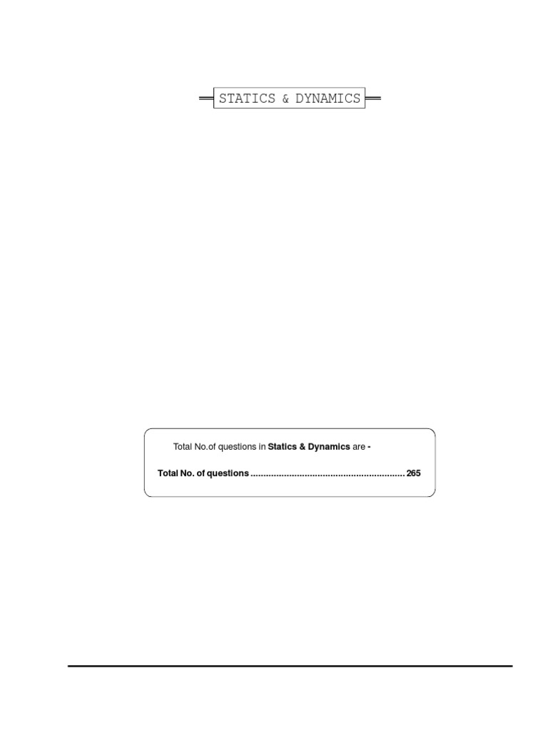 7 - Statics & Dynamics Ex. Module-6-B | Download Free PDF | Force ...