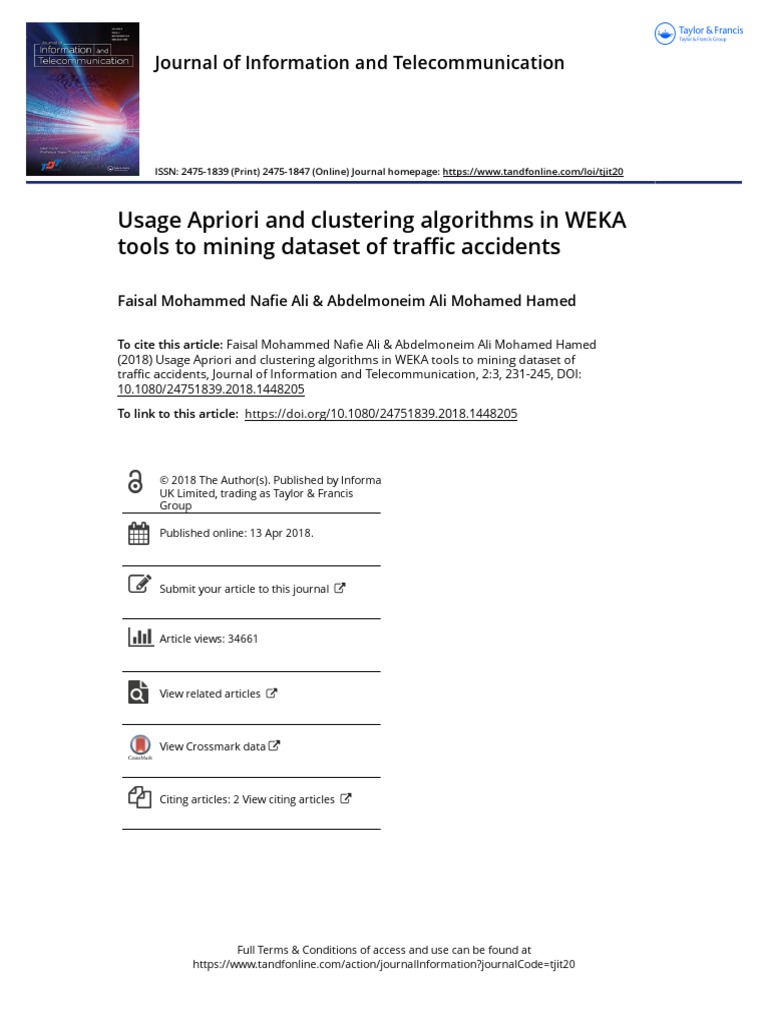 Usage Apriori and Clustering Algorithms in WEKA Tools To Mining Dataset ... Usage Apriori and Clustering Algorithms in WEKA Tools To Mining Dataset ...