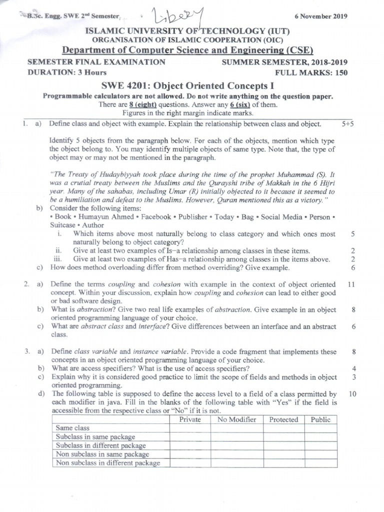 CSE Summer 2018-2019 | PDF