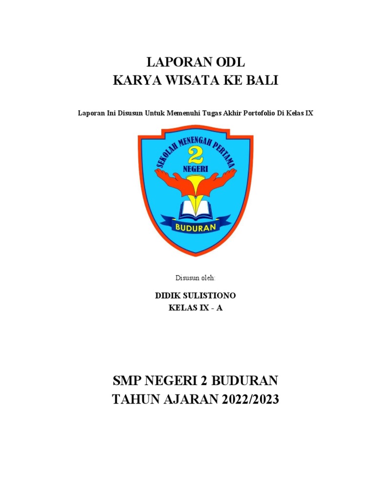 Laporan Odl SMPN 2 Buduran | PDF