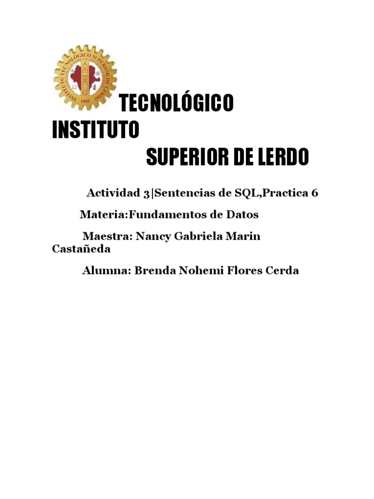 Practica Prueba SQL | PDF | SQL | Bases de datos Practica Prueba SQL | PDF | SQL | Bases de datos