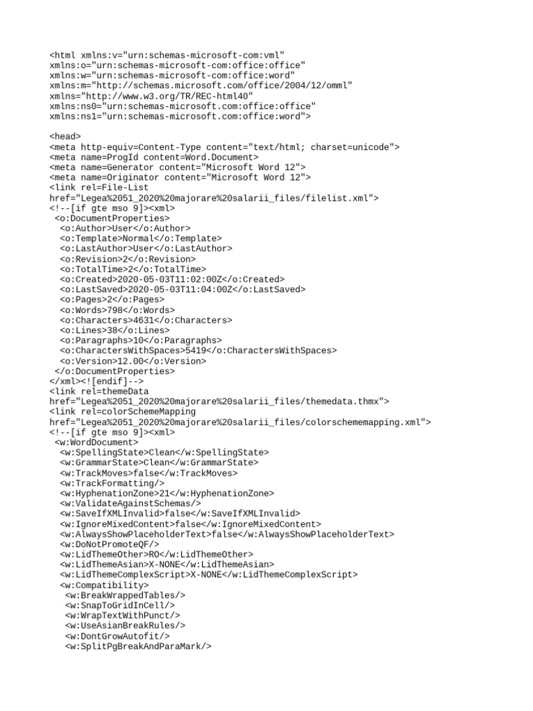 Legea 51 - 2020 Majorare Salarii | PDF | Computers