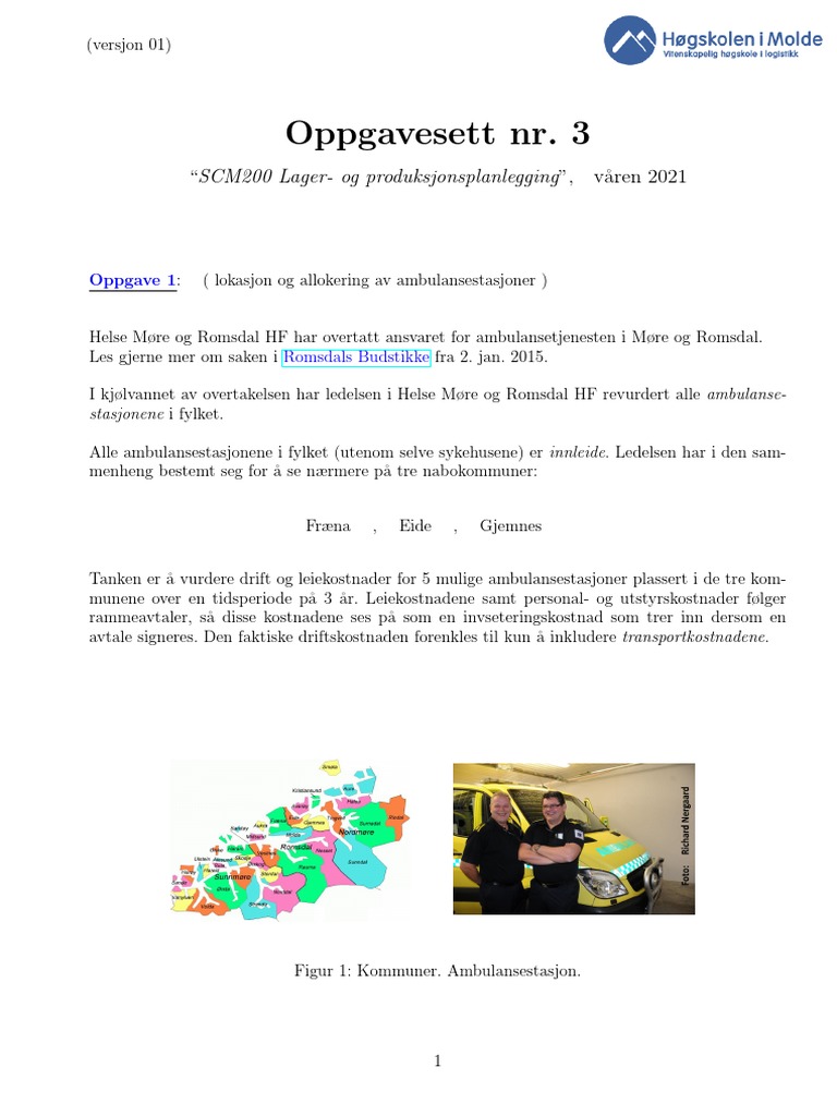 003 Problem 3 SCM200 2021 v01 | PDF