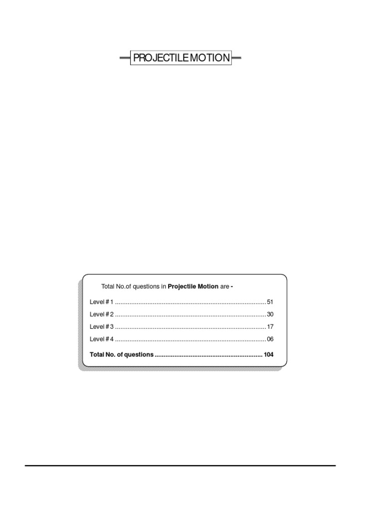 4 Projectile Ex Motion Module 1 Pdf Acceleration Projectiles