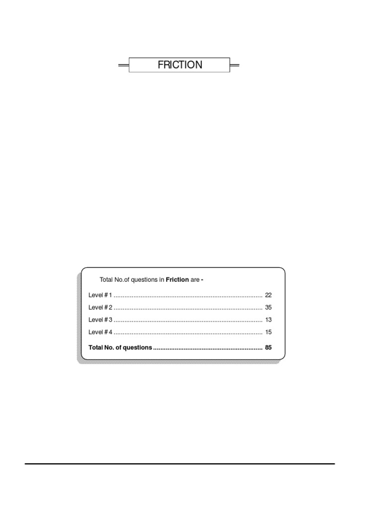 5 - Friction Ex. Module-1 | PDF | Friction | Force