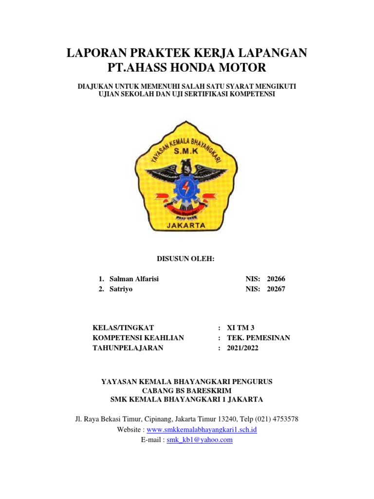 LAPORAN-PKL Contoh | PDF