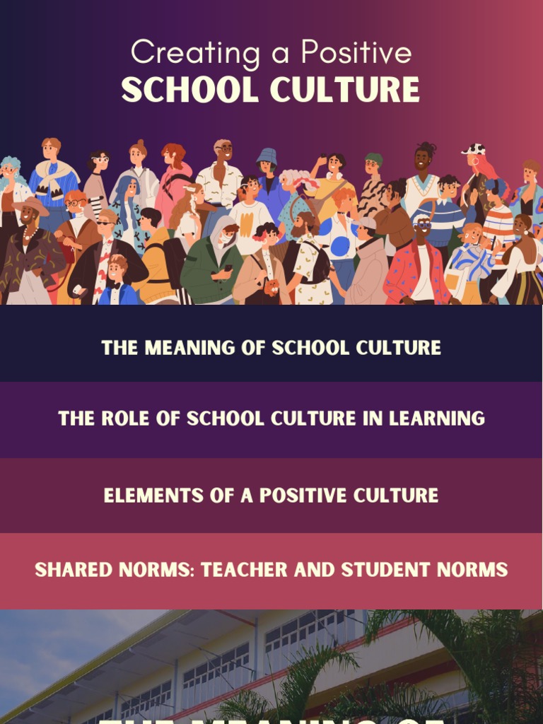 Creating A Positive School Culture | PDF | Teachers | Cognition