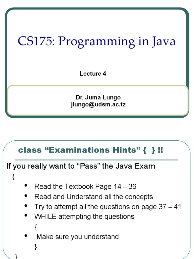 CS175 Lecture 4 PDF | PDF | Control Flow | Software Development CS175 Lecture 4 PDF | PDF | Control Flow | Software Development
