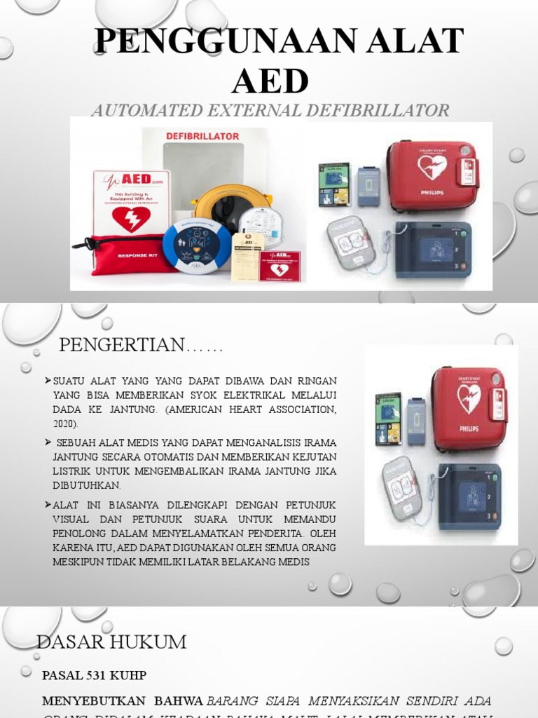 Penggunaan Alat Aed | PDF