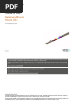 Cambridge O Level Physics Syllabus | PDF | Force | Acceleration