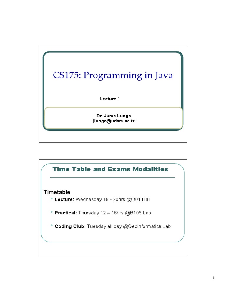 CS175 Lecture 1 | PDF