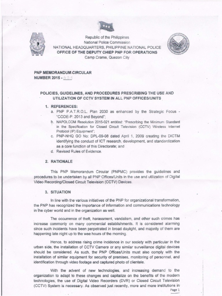 PNP CCTV System Enhanced | PDF | Closed Circuit Television | Surveillance