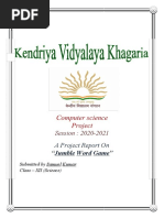 Computer Science Class-XII (2021-22) (Investigatory Project) | PDF | My Sql | Python ...