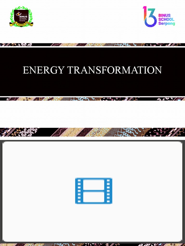 Energy Transformation & Conservation | PDF | Potential Energy | Kinetic ...