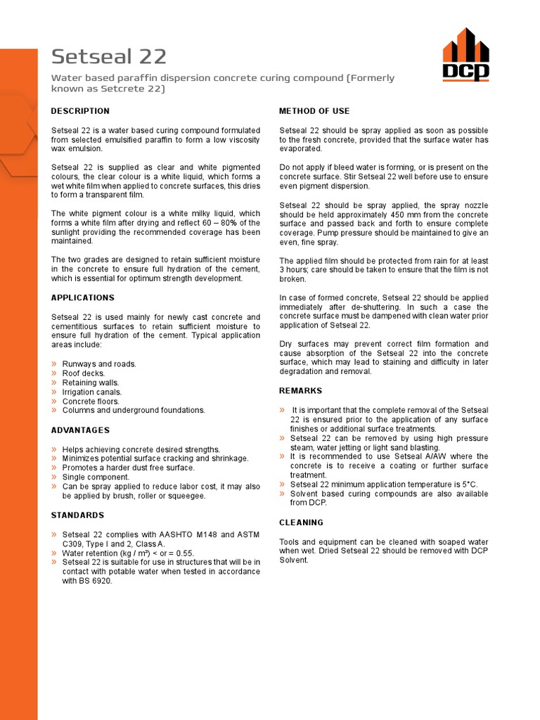 Setseal 22 - TDS - 6 PDF | PDF