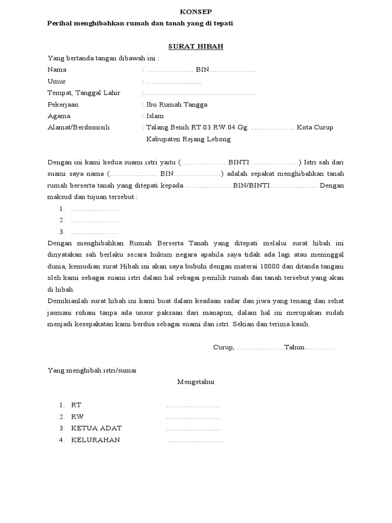 KONSEP SURAT Pak Opi | PDF