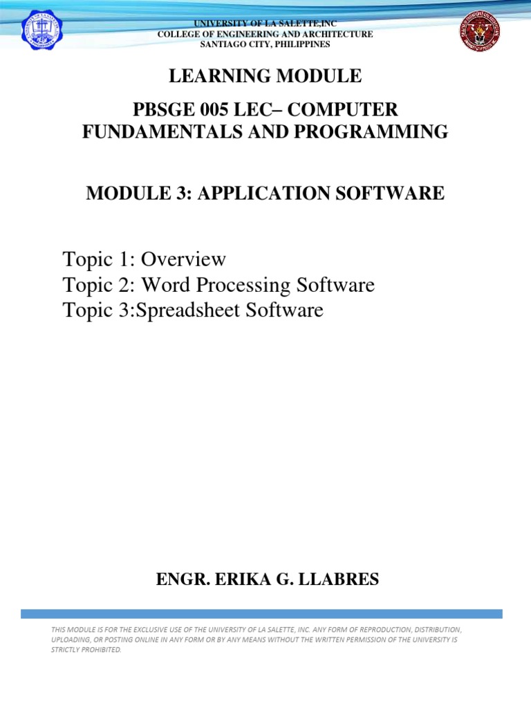 Module 3 COMP FUN PDF | PDF | Spreadsheet | Worksheet
